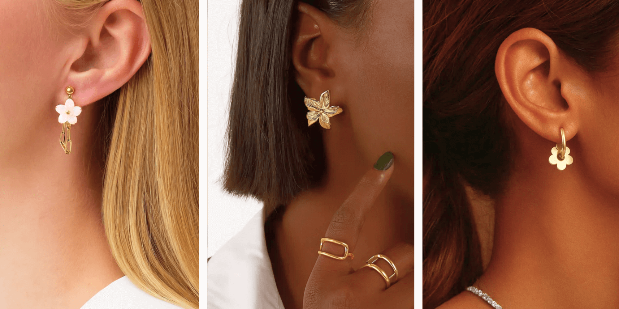 How to Choose Gold Flower Earrings: Studs, Drops, or Hoops?
