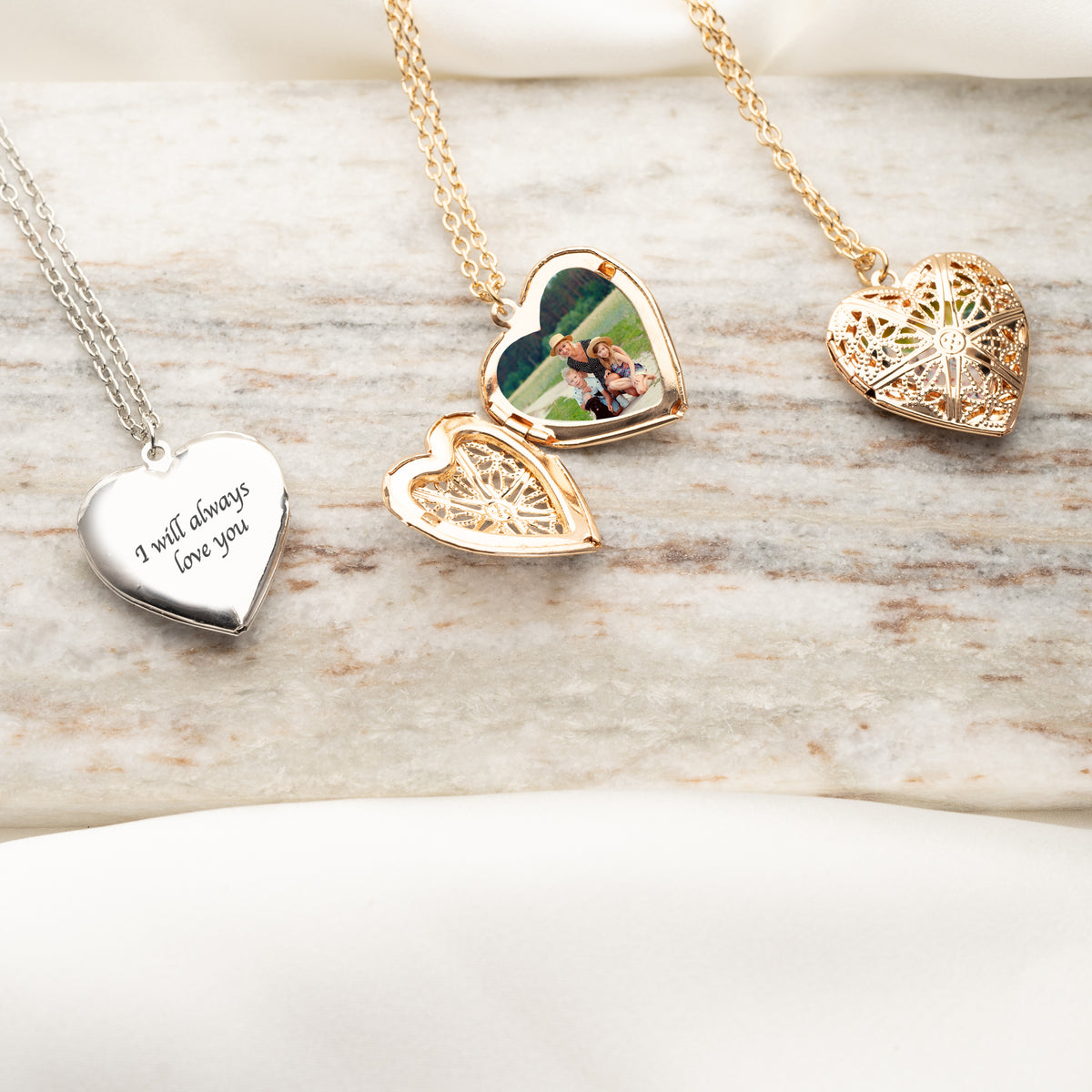 Engraved Personalized Image See Through Heart Locket Necklace – Mighty ...